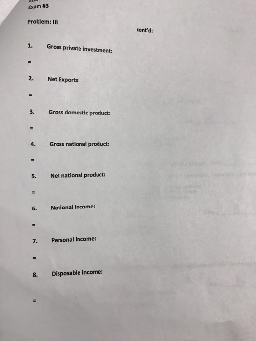 Solved PART III: Problem 5pts. each part Transfer payments | Chegg.com Solved PART III: Problem 5pts. each part Transfer payments | Chegg.com