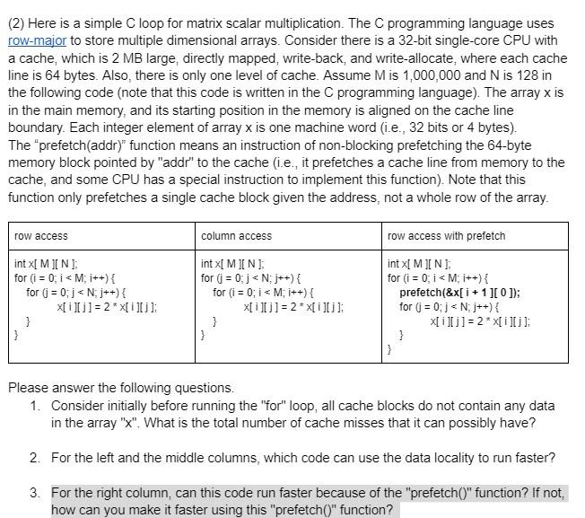 Solved For the right column, can this code run faster | Chegg.com