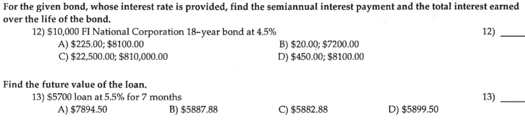 Solved For the given bond, whose interest rate is provided, | Chegg.com
