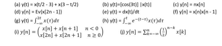 Solved 1) [50 points] (1) Memorylessness (2) Linearity (3) | Chegg.com