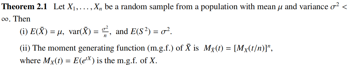 Solved Theorem 2.1 Let X1,..., Xn be a random sample from a | Chegg.com