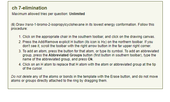 Solved ch 7-elimination Maximum allowed tries per question: | Chegg.com