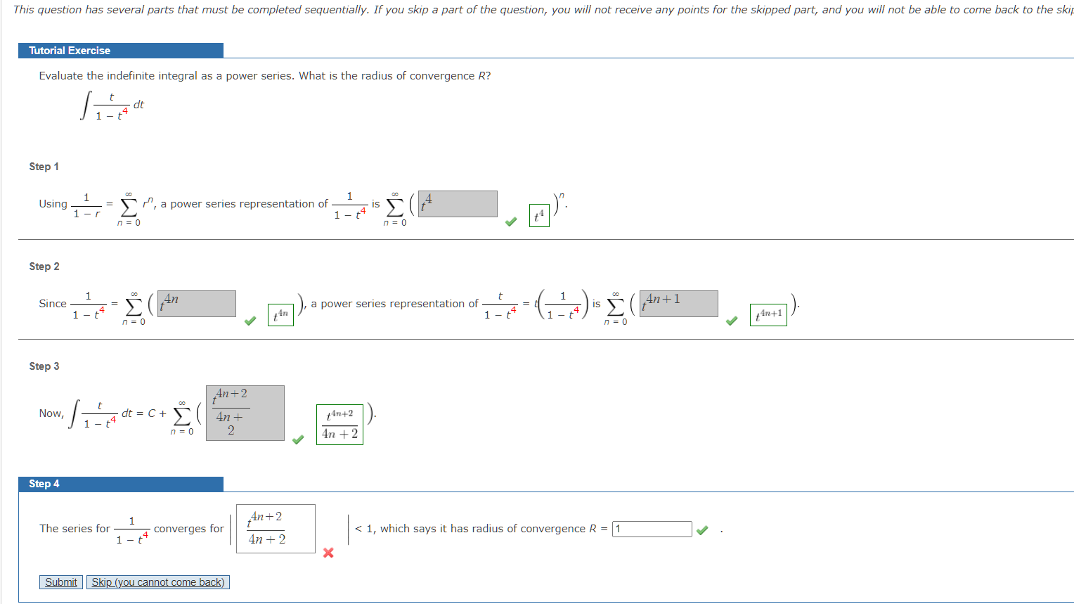 Solved Evaluate the indefinite integral as a power series. | Chegg.com