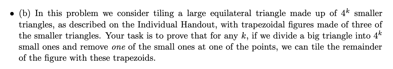 Solved (b) In this problem we consider tiling a large | Chegg.com