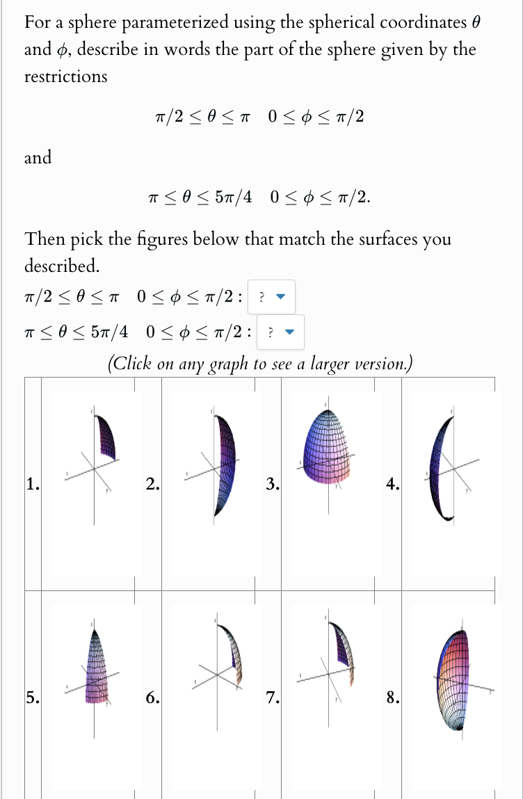 Solved For a sphere parameterized using the spherical | Chegg.com