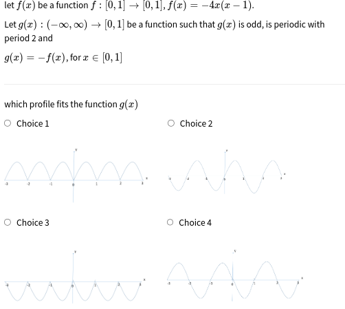 Solved let f(x) be a function f:[0,1]→[0,1],f(x)=−4x(x−1). | Chegg.com