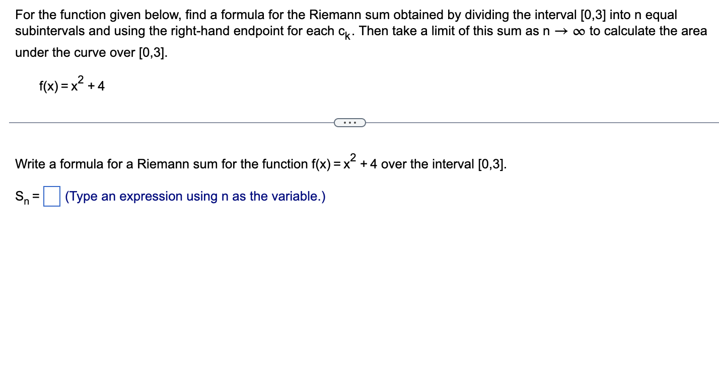 Solved For the function given below, find a formula for the | Chegg.com