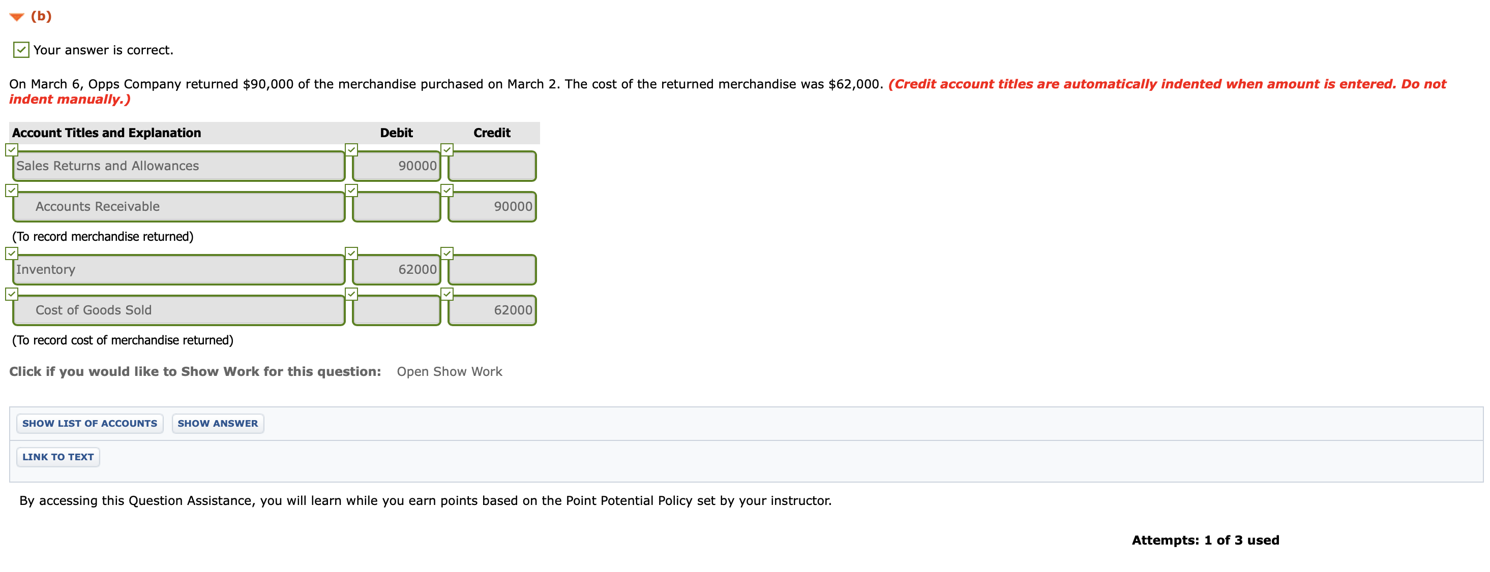 Solved Brief Exercise 5-04 a-c (Part Level | Chegg.com