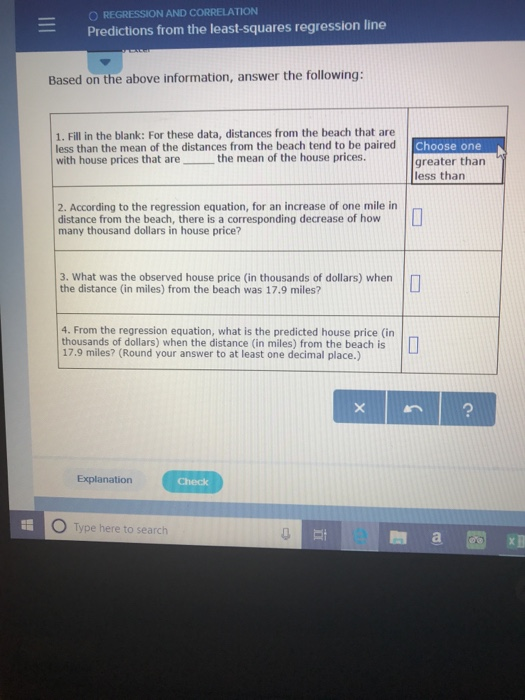 Solved O REGRESSION AND CORRELATION Predictions from the | Chegg.com