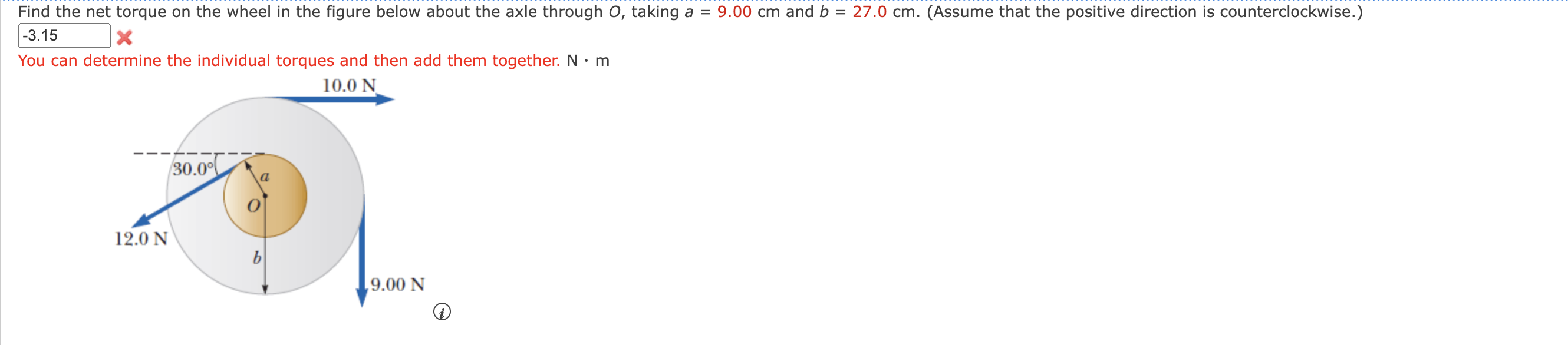 Solved by an EXPERT Find the net torque on ﻿the wheel in ﻿the figure | Chegg.com
