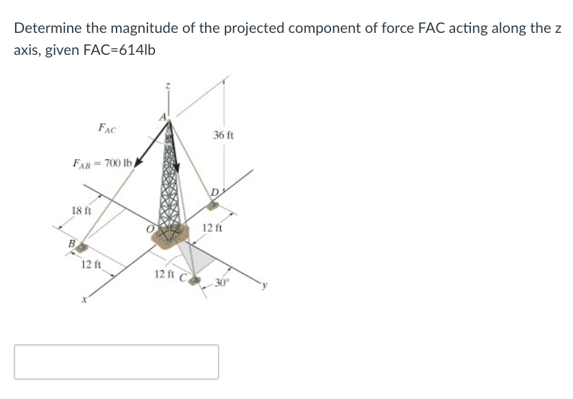 Solved Determine The Magnitude Of The Projected Component Of