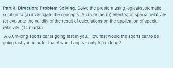 Solved Part 3. Direction: Problem Solving. Solve the problem | Chegg.com