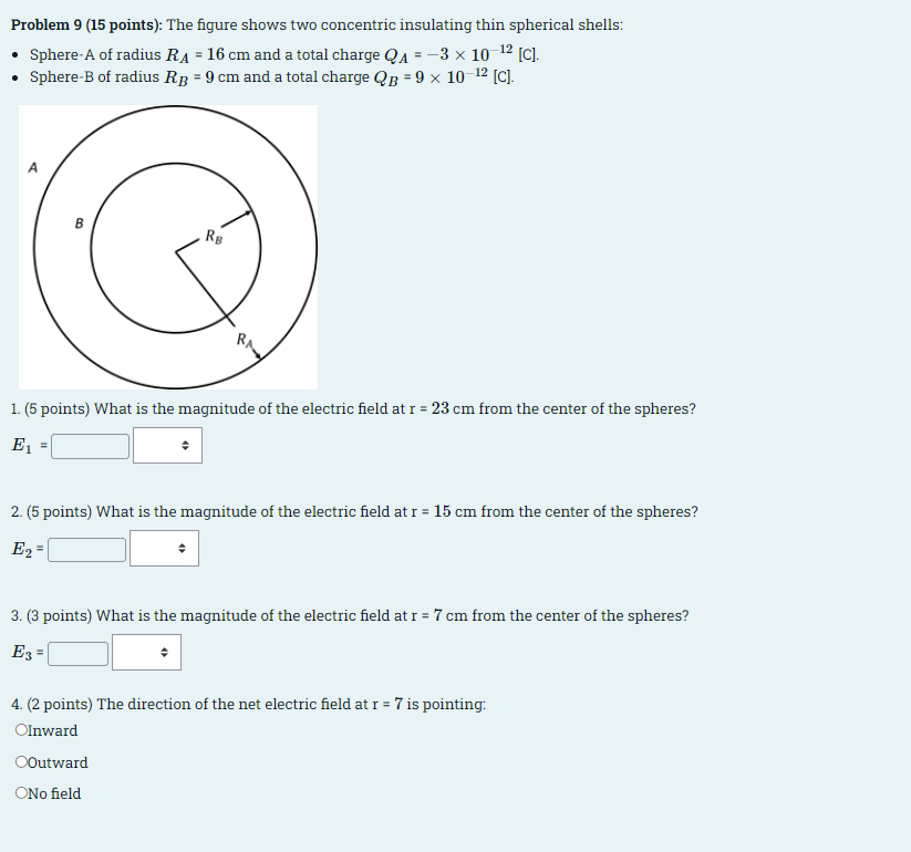 Solved Problem 9 (15 points): The figure shows two | Chegg.com