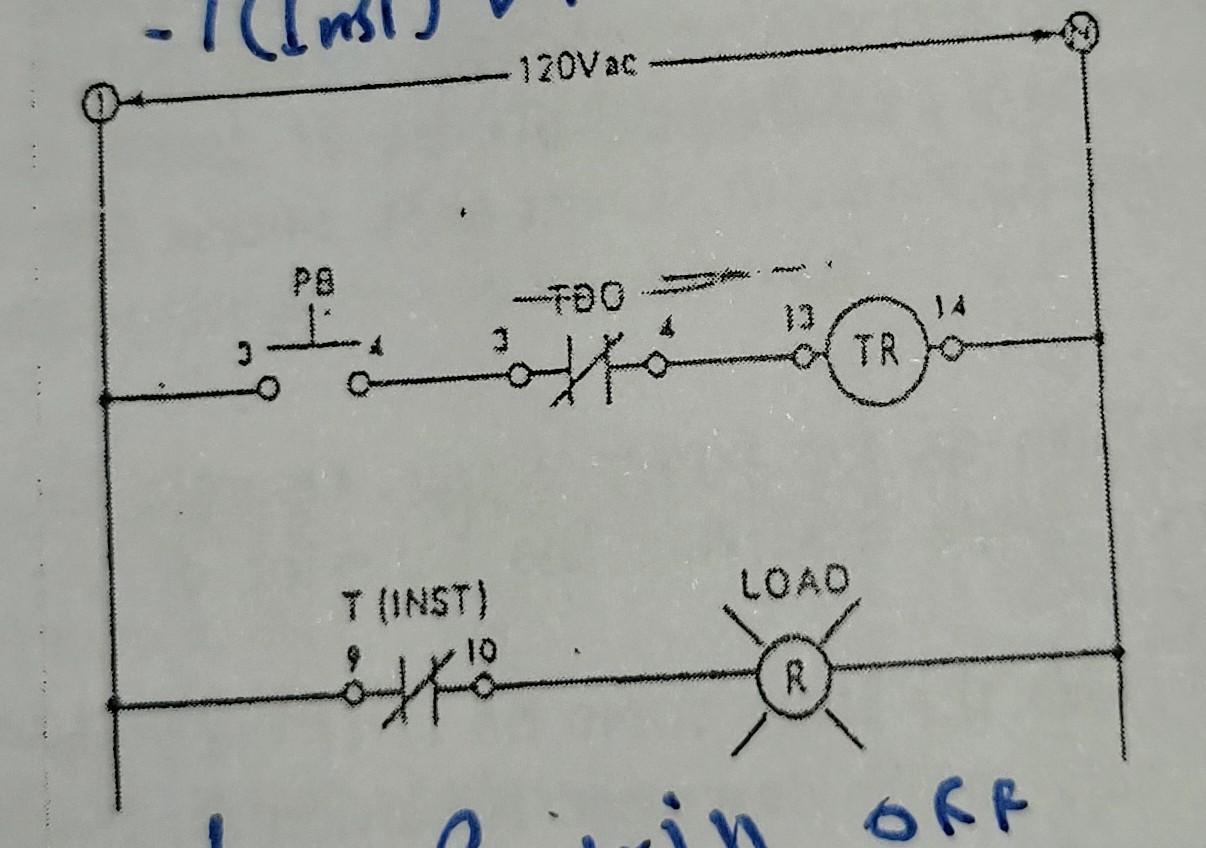 Solved Explain this control circuit in sequence steps, then | Chegg.com