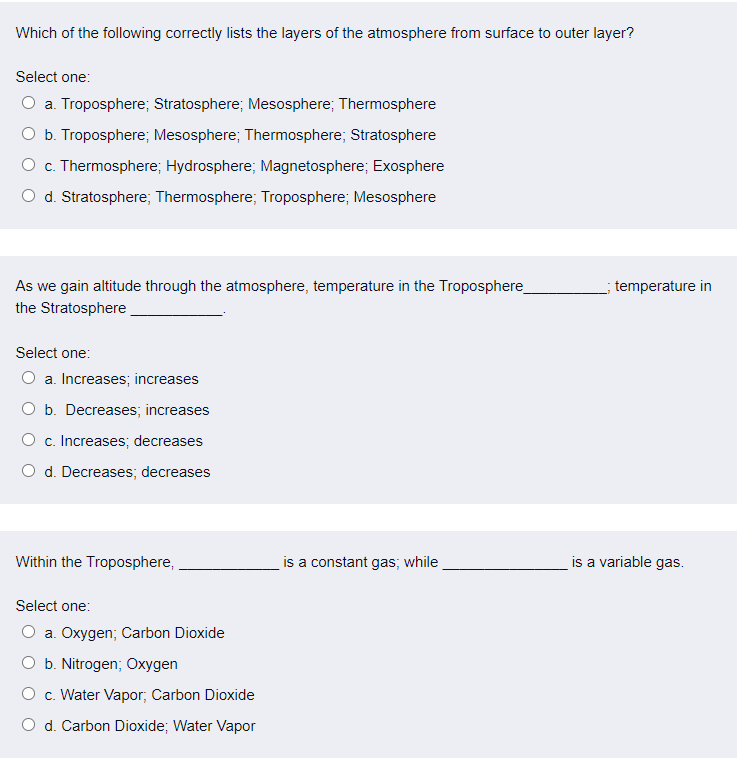 Solved Which of the following correctly lists the layers of | Chegg.com