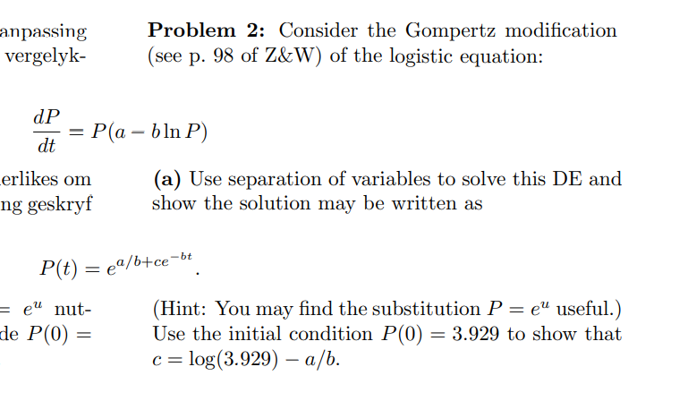 Solved anpassing vergelyk- Problem 2: Consider the | Chegg.com
