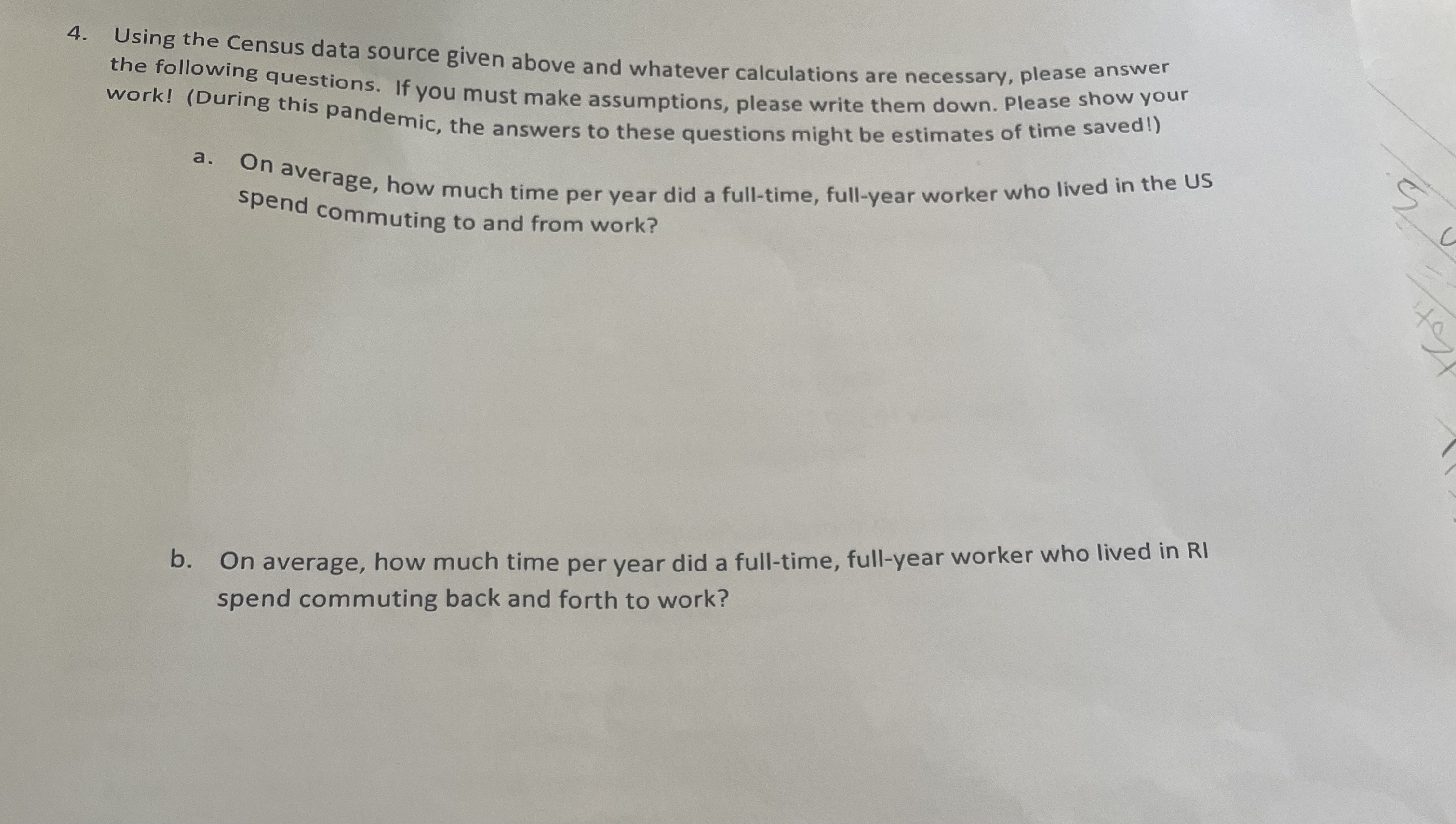 Solved 4. Using the Census data source given above and | Chegg.com