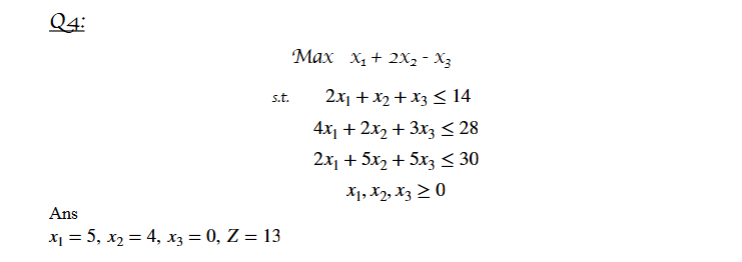 Solved by an EXPERT Note: Its a linear programming optimization problem | Chegg.com