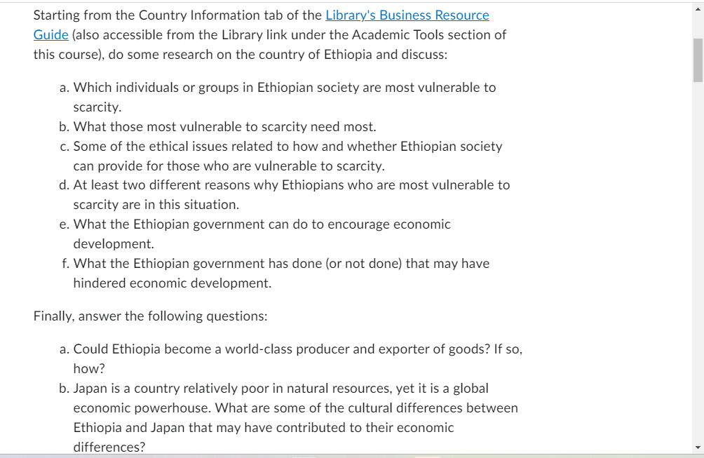 Solved Starting from the Country Information tab of the | Chegg.com