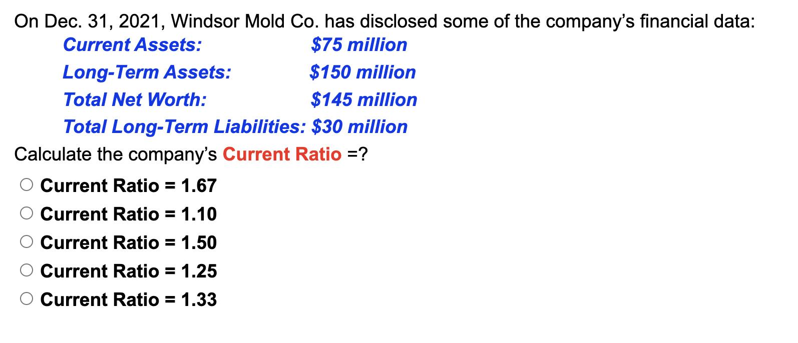 Solved On Dec. 31,2021 , Windsor Mold Co. has disclosed some | Chegg.com
