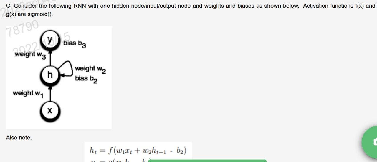 A. Design a single hidden layer recurrent neural | Chegg.com