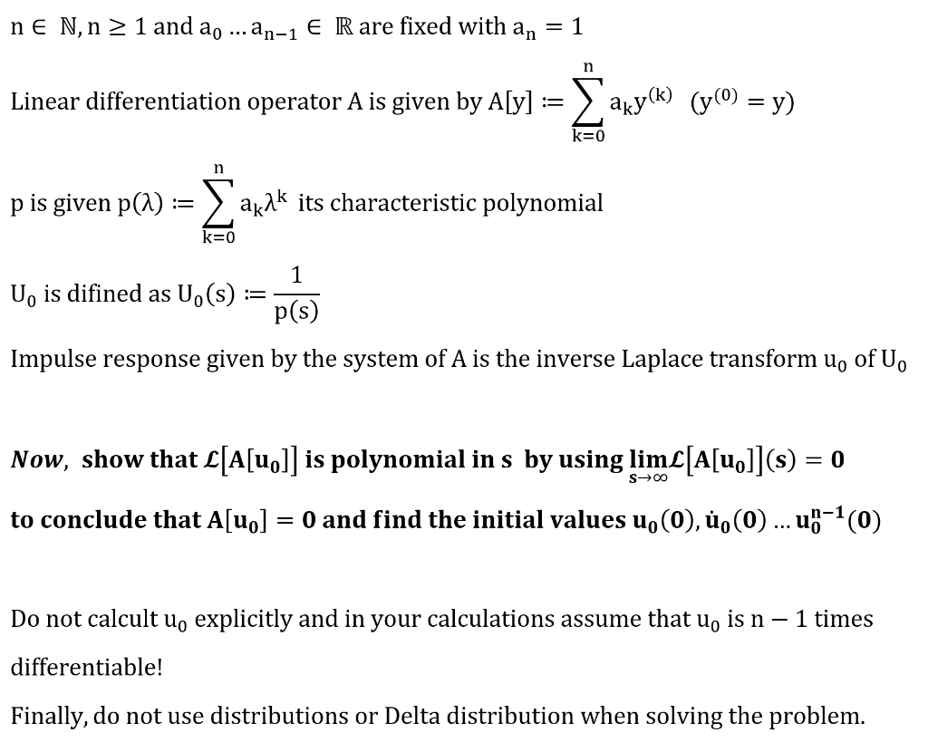 Solved ne Nin >1 and a, .an-1 E R are fixed with an = 1 n | Chegg.com