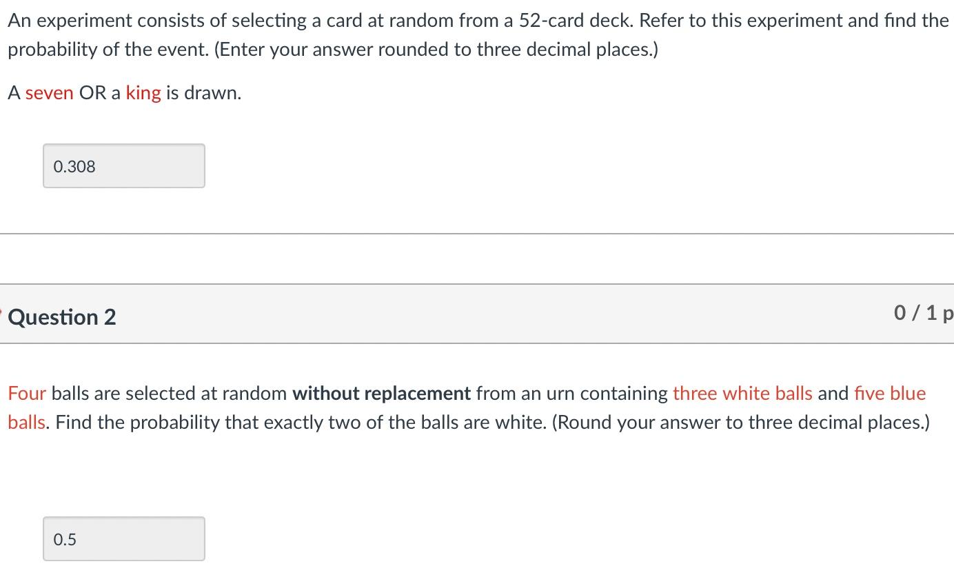 Solved An experiment consists of selecting a card at random | Chegg.com