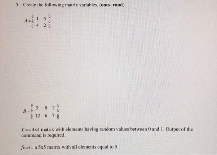 Solved 3. Create the following vector variables. (use of | Chegg.com