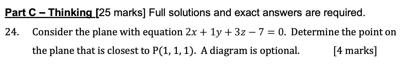 Solved Part C - Thinking [ 25 marks] Full solutions and | Chegg.com