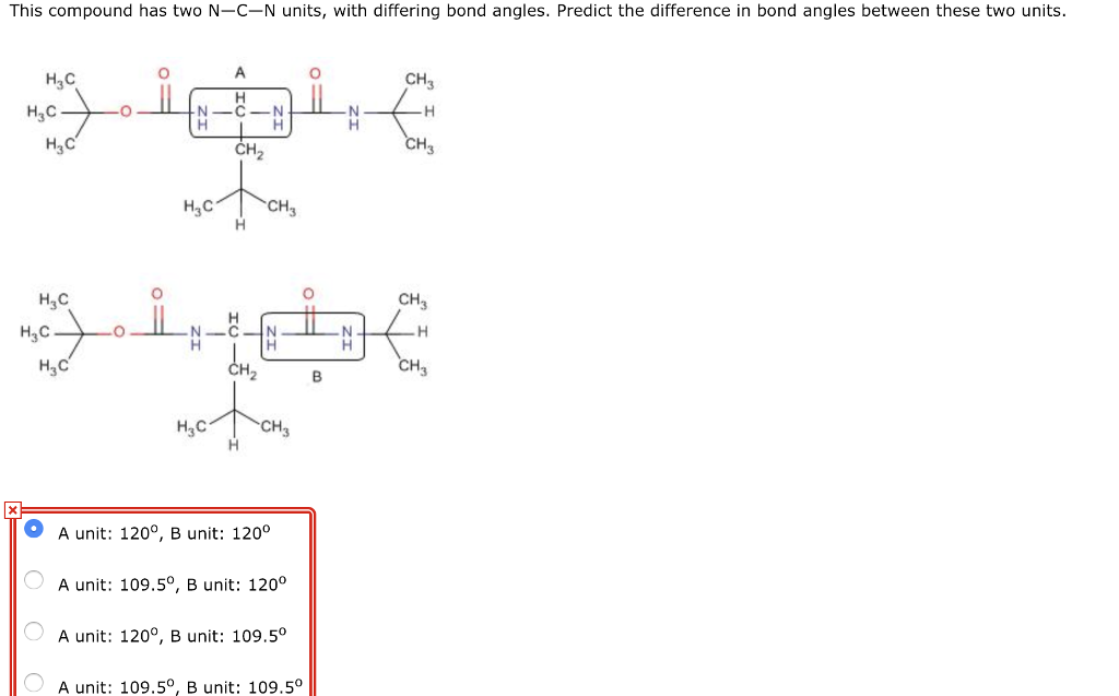 Solved This compound has two N-C-N units, with differing | Chegg.com