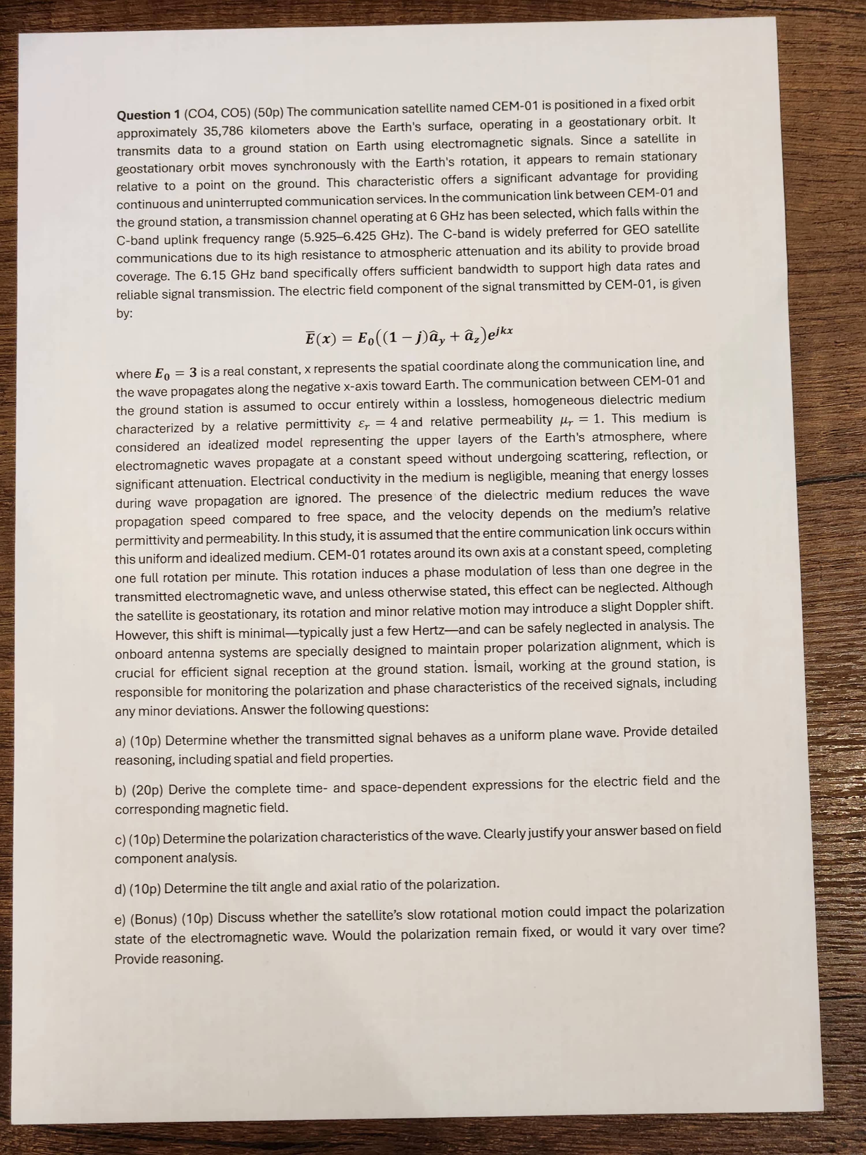 Solved properties. b) (20 ﻿pts) ﻿Derive the complete time- | Chegg.com