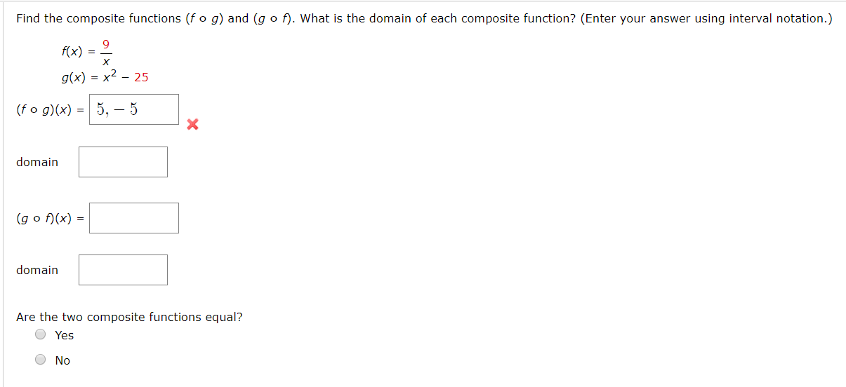 Solved Find the composite functions (fog) and (gof). What is | Chegg.com