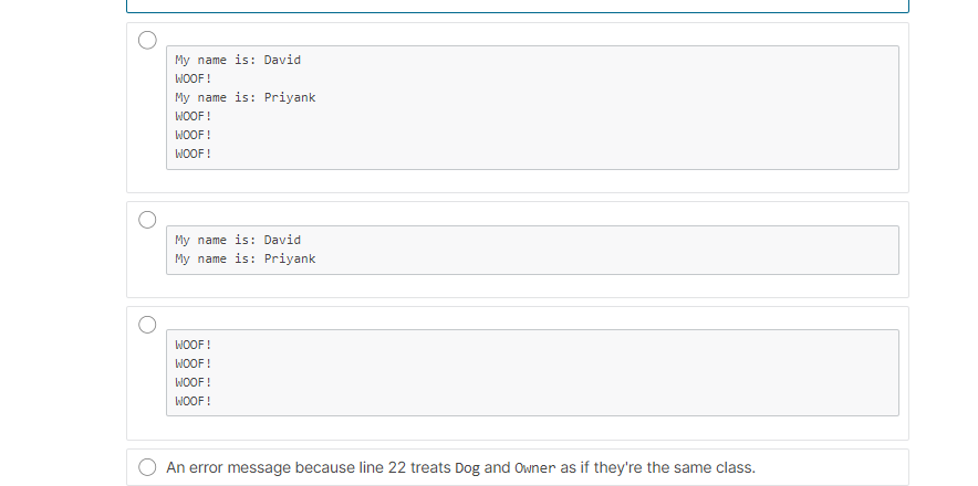Solved My name is: David WOOF! My name is: Priyank WOOF! | Chegg.com