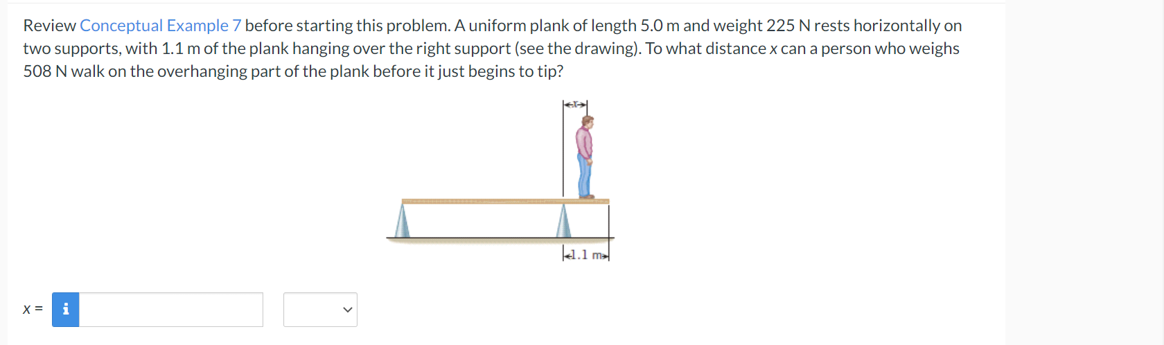 Solved Review Conceptual Example 7 before starting this | Chegg.com