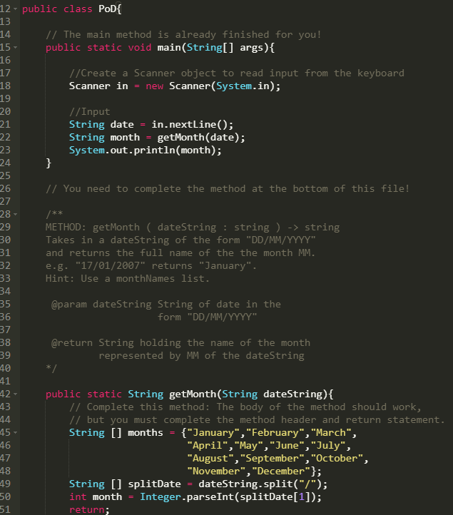 Solved Instructions In this POD we will be playing with | Chegg.com