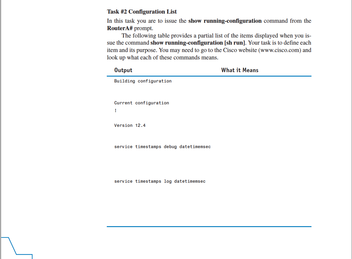 LAB 5: BASIC ROUTER CONFIGURATION AND THE | Chegg.com