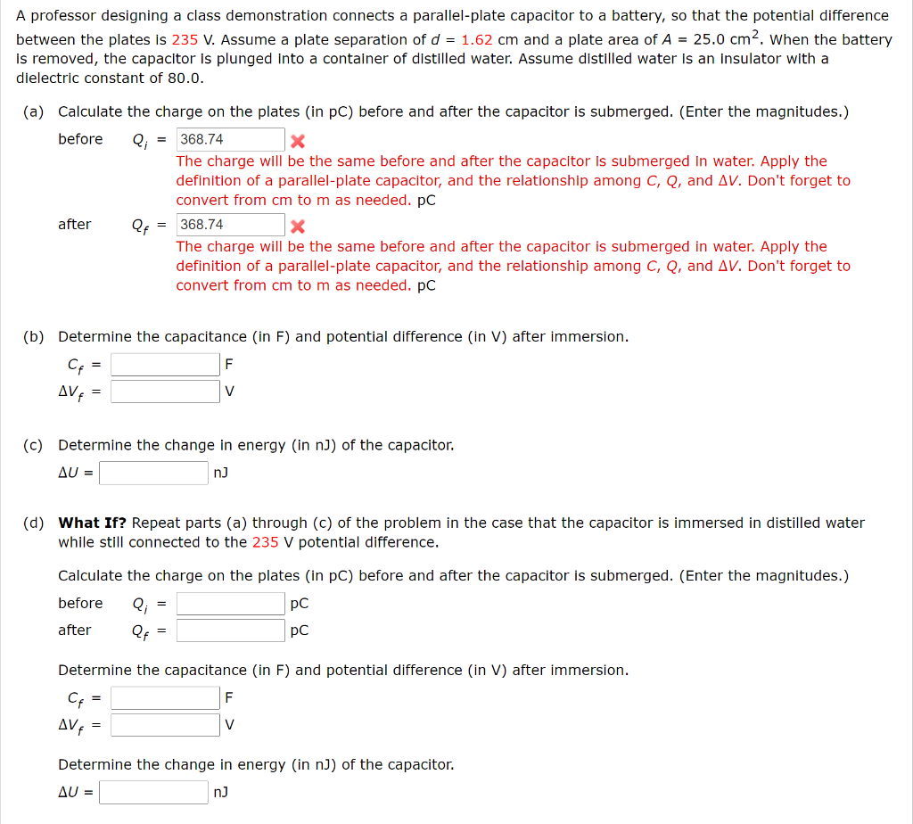 Solved A professor designing a class demonstration connects | Chegg.com
