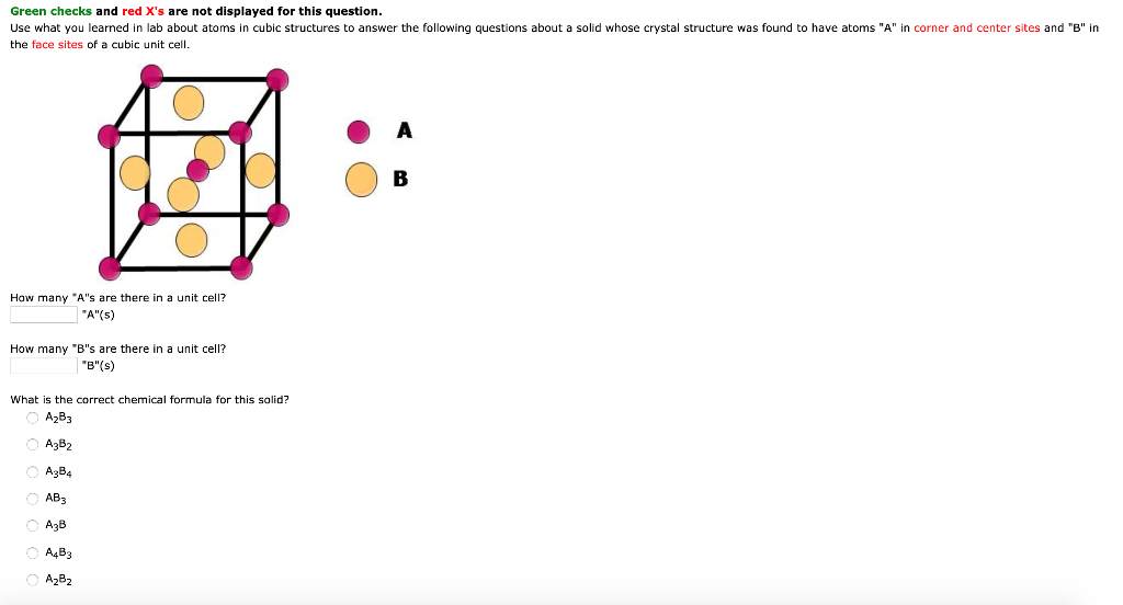 Solved Use what you learned in lab about atoms in cubic | Chegg.com
