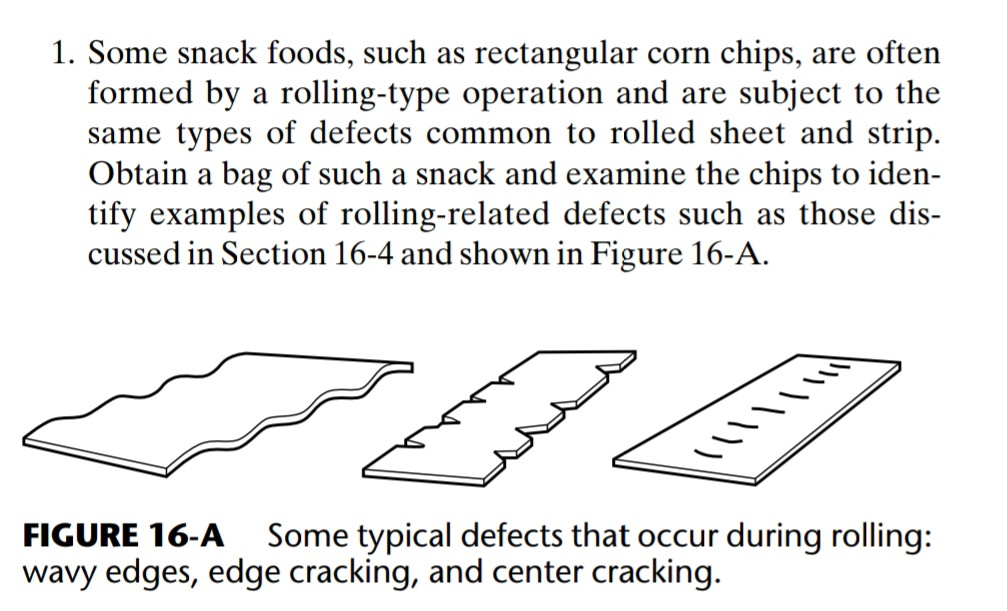Solved 1. Some snack foods, such as rectangular corn chips, | Chegg.com