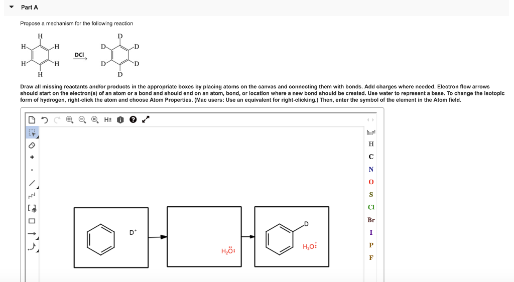 Solved Part A Propose a mechanism for the following reaction | Chegg.com