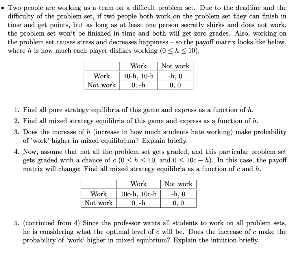 Solved • Two people are working as a team on a difficult | Chegg.com