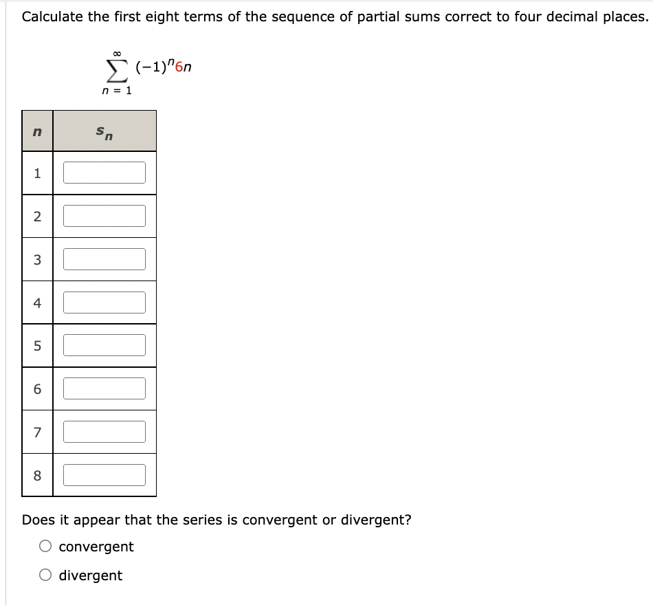 Solved Calculate the first eight terms of the sequence of | Chegg.com