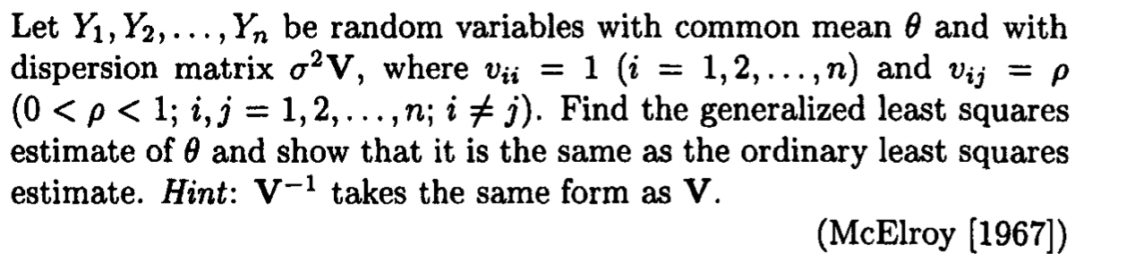 Solved Let Y1,Y2,…,Yn be random variables with common mean θ | Chegg.com