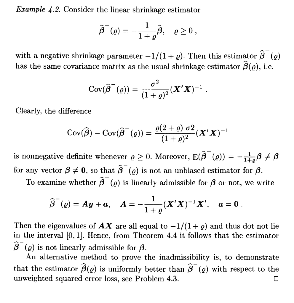 Solved 4.3. Show that the estimator @le) is uniformly better | Chegg.com