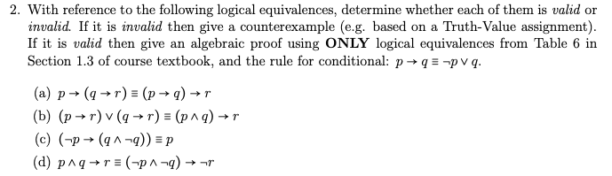 Solved 2. With reference to the following logical | Chegg.com
