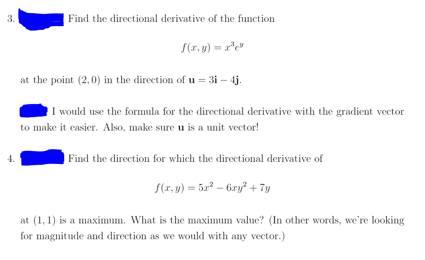 Solved Find the directional derivative of the function | Chegg.com