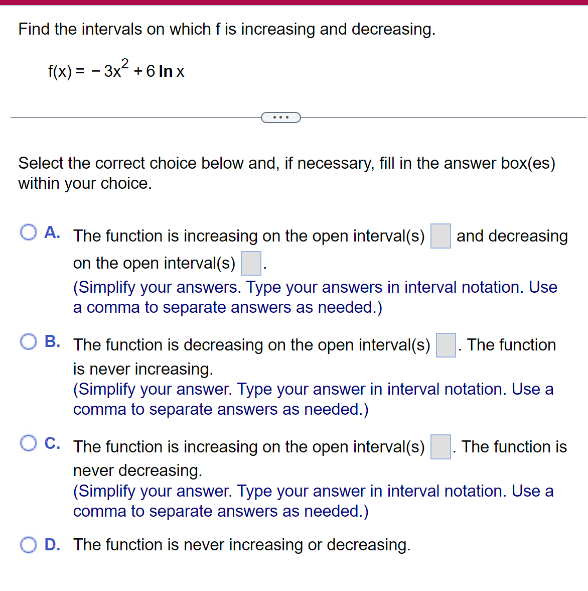 Solved Find the intervals on which f is increasing and | Chegg.com