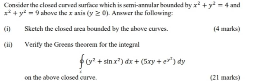 Solved Consider the closed curved surface which is | Chegg.com