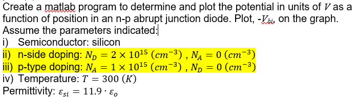Solved Create A Matlab Program To Determine And Plot The 