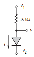 Solved Determine the values of current and voltage for the | Chegg.com